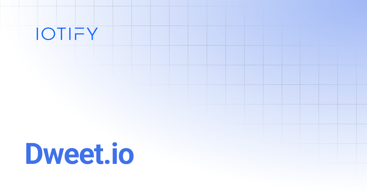 Dweet.io | IoTIFY Network Simulator