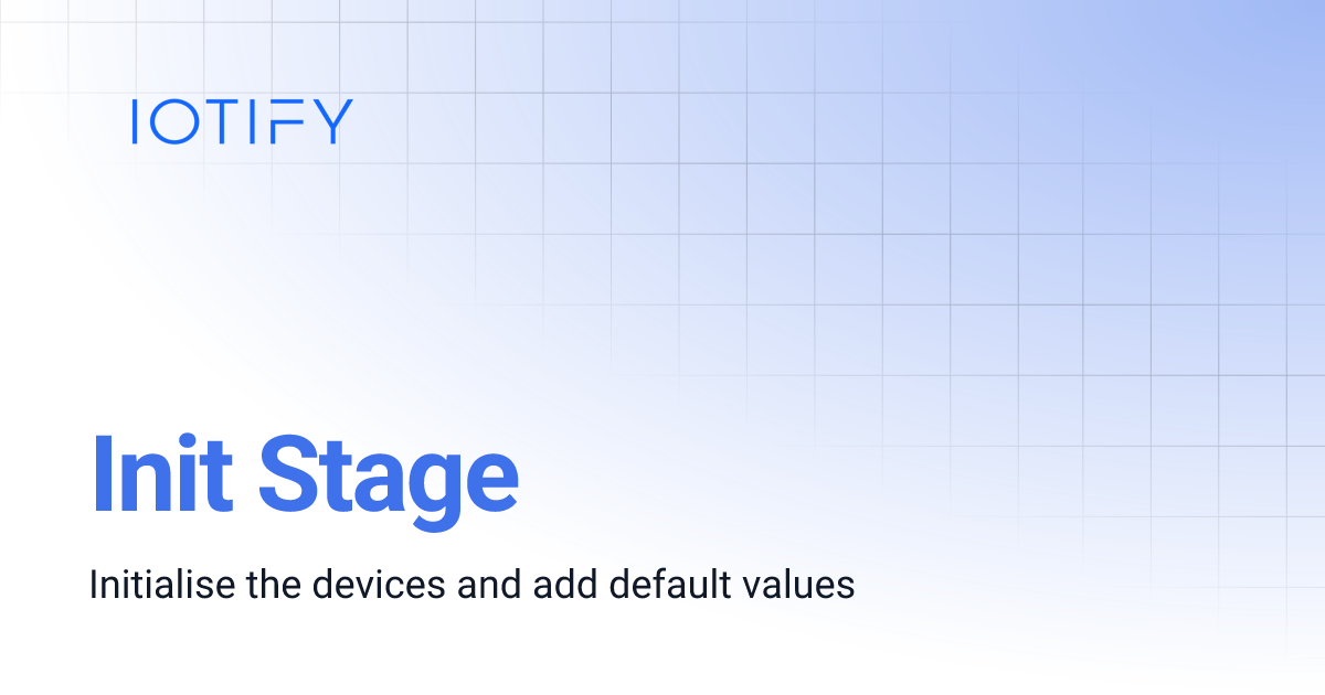Init Stage | IoTIFY Network Simulator