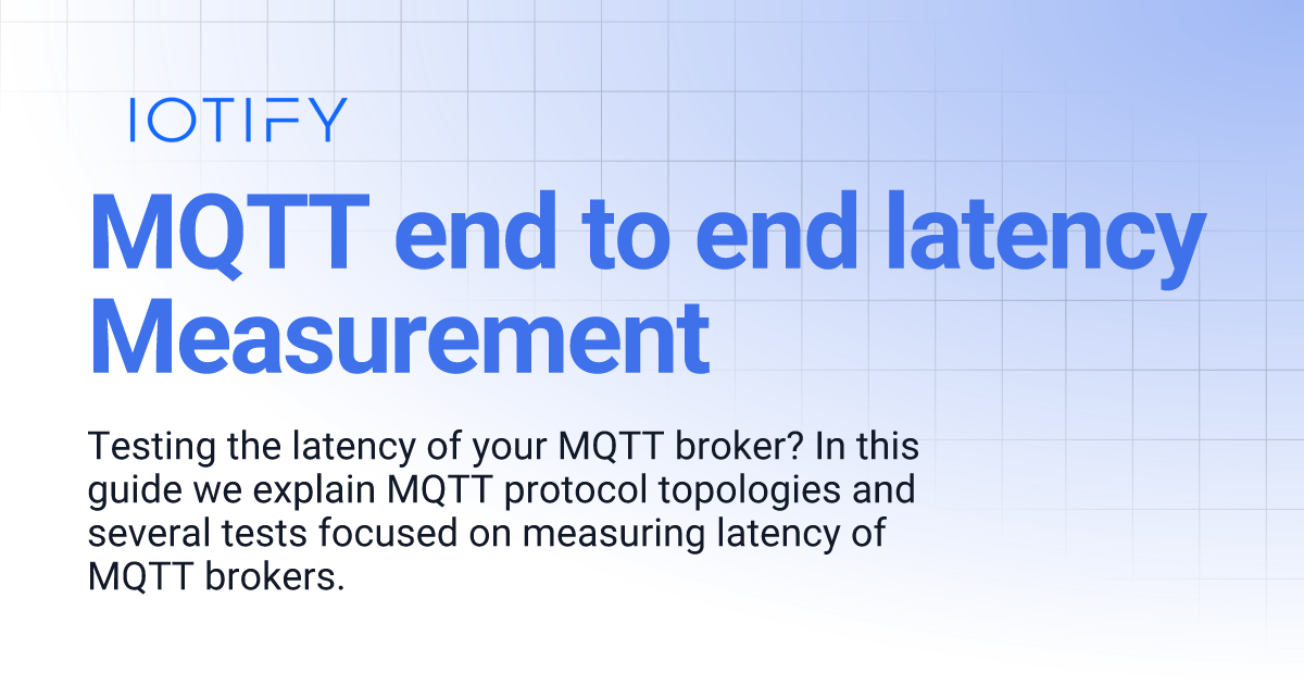 MQTT end to end latency Measurement | IoTIFY Network Simulator