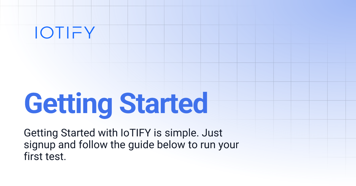 Getting Started | IoTIFY Network Simulator